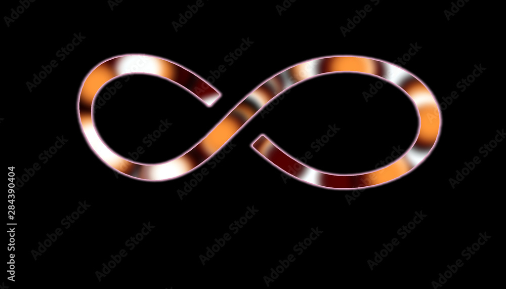 Simbolo di infinito nell'era dell'arte digitale ilustração do Stock ...