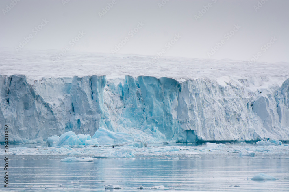 Norway. Svalbard. Nordaustlandet Island. Brasvelbreen. Austfonna Ice ...