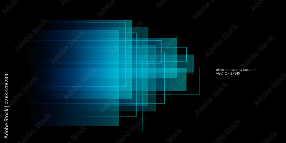 Abstract geometric rectangle shapes and lines transparent overlay with ...