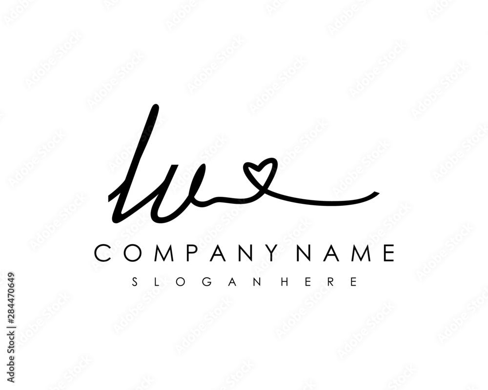 LV Initial handwriting logo vector Stock Vector | Adobe Stock