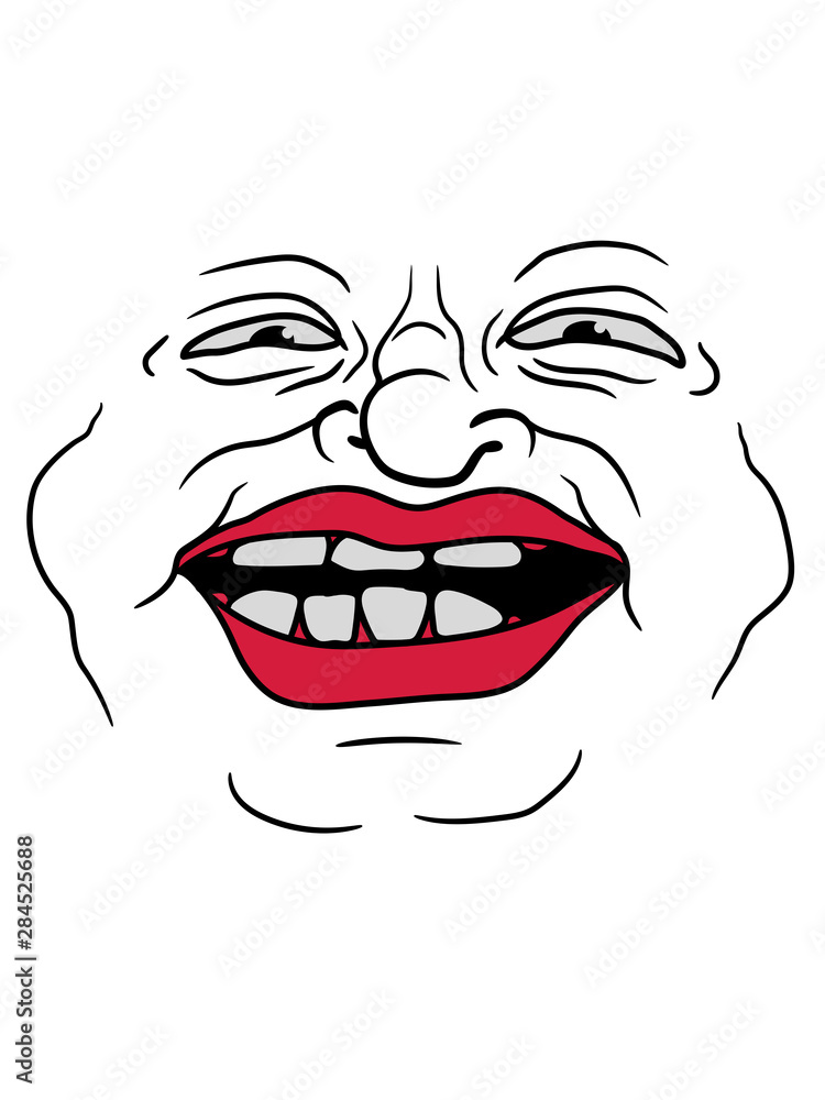 fett gesicht dick ekelig fettig hässlich zähne mund augen monster mann ...