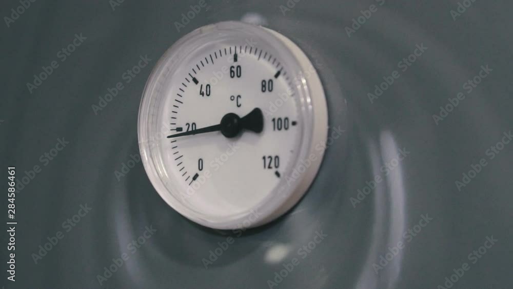 Temperature sensor in the boiler room. Temperature sensor in a boiler ...