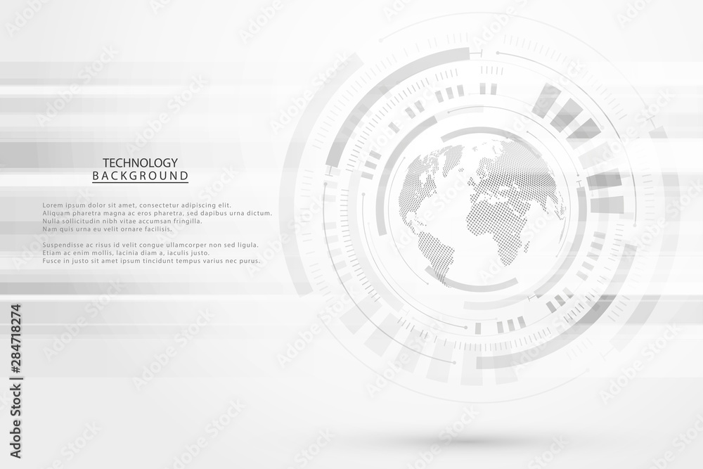 Abstract technology background Hi-tech communication concept futuristic ...