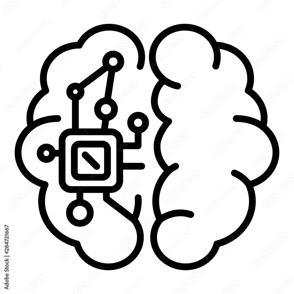 Computer Brain Icon