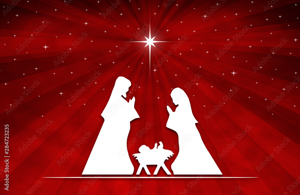 Red Nativity Backgrounds