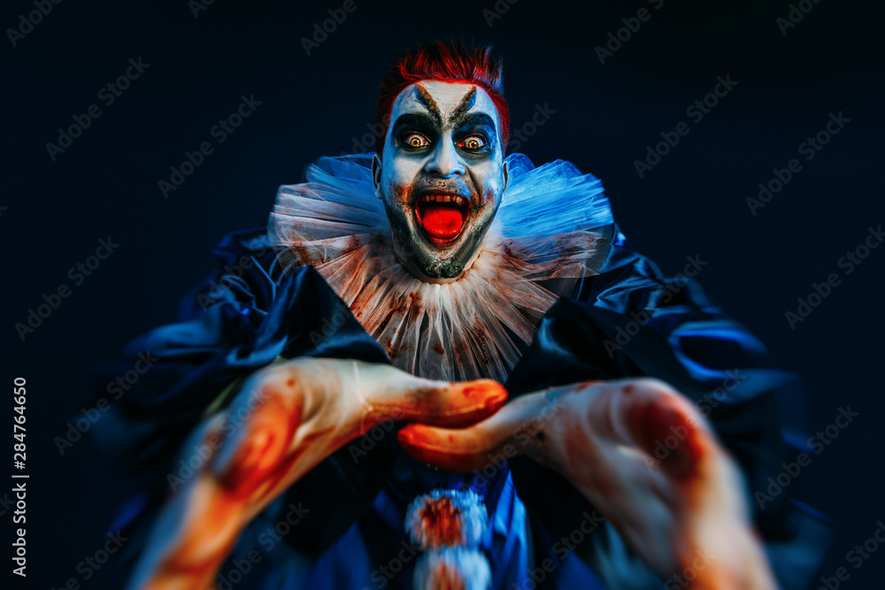 nightmare with clown Stock Photo | Adobe Stock