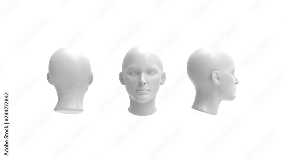 3d rendering of a human model isolated in white background Stock ...