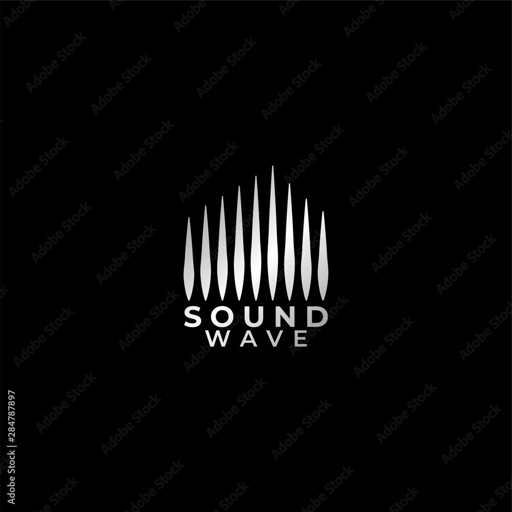 Audio Wave Spectrum Visual Logo, Sharp Spectrum Bar Design Vector,Audio ...