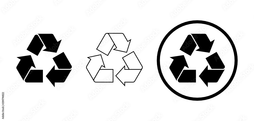 Recycle Clip Art Black And White
