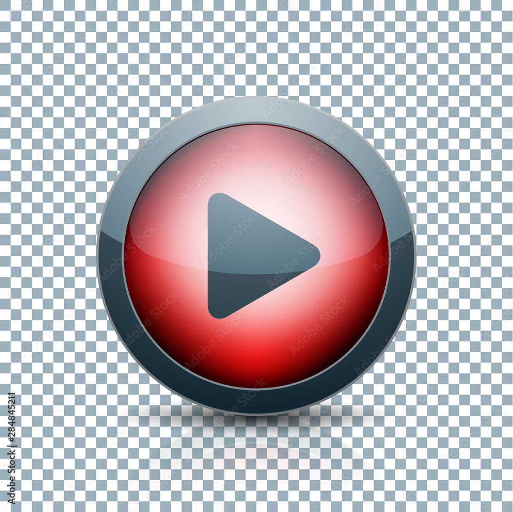 Play Arrow Button sign transparent background illustration Stock Vector ...