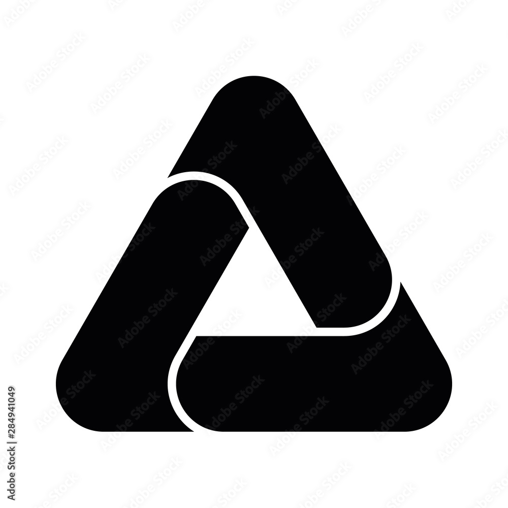 Rounded Triangle Vector