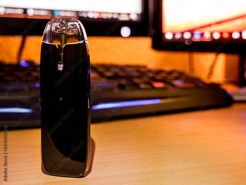 Electronic cigarette - the so-called POD system for vaping, standing on ...