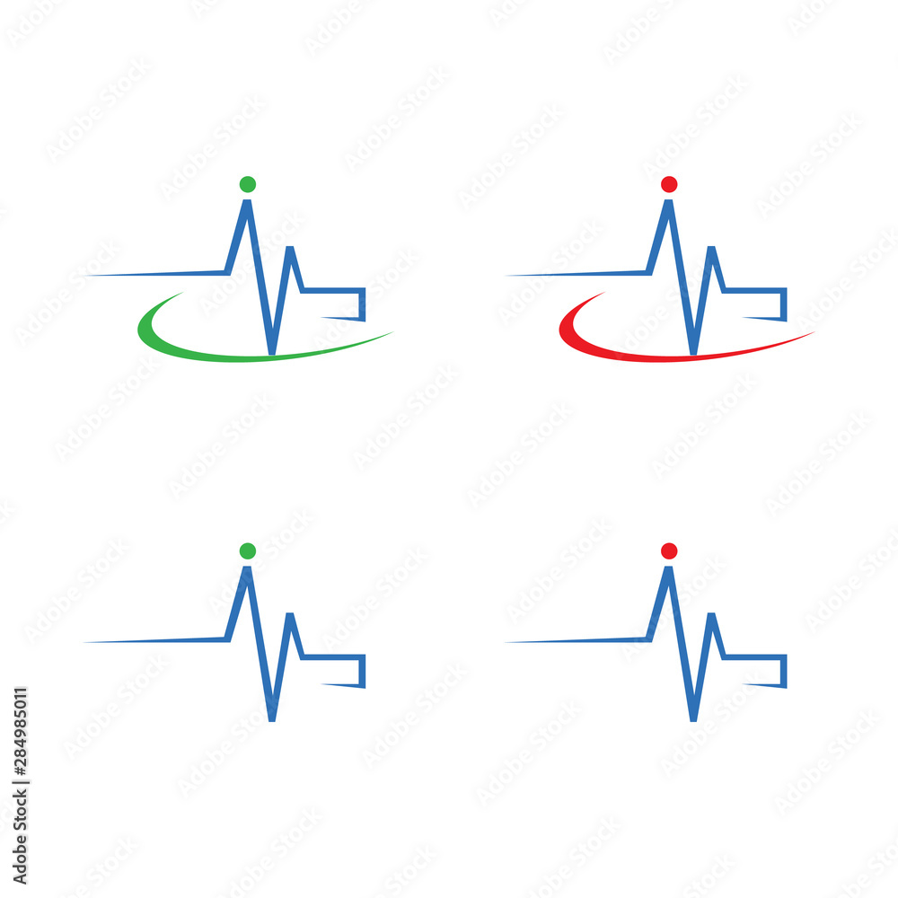 IMP letter vector, MP medical pulse logo design illustration. IP icon ...