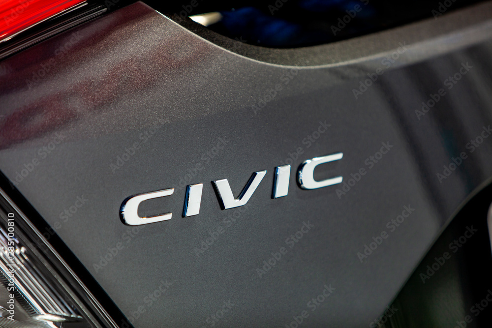 Honda Civic sign Stock Photo | Adobe Stock