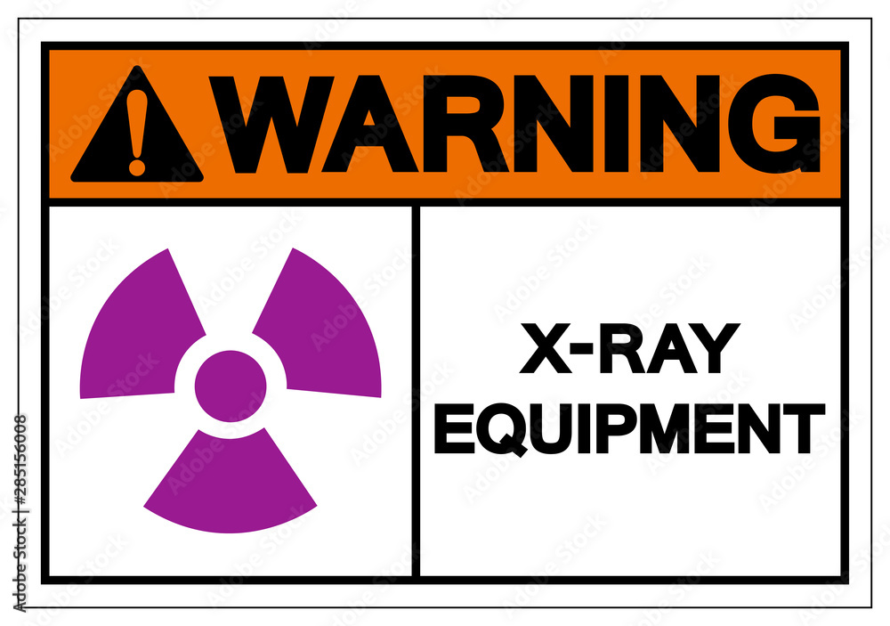Warning X-Ray Equipment Symbol Sign, Vector Illustration, Isolate On ...