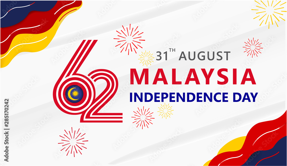 Anniversary Logo of The Federation of Malaysia Country, happy ...