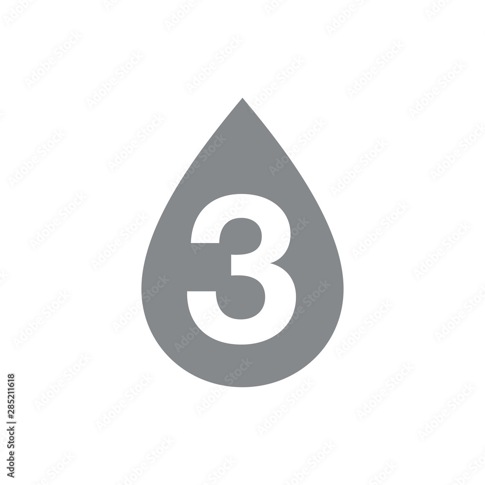 3 Liters l sign (l-mark) estimated volumes milliliters (ml) Vector ...