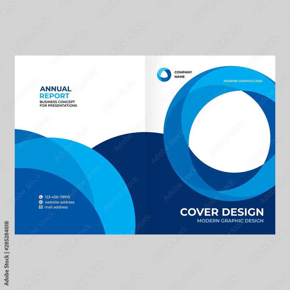 Cover design for product presentation, creative layout of booklet cover ...