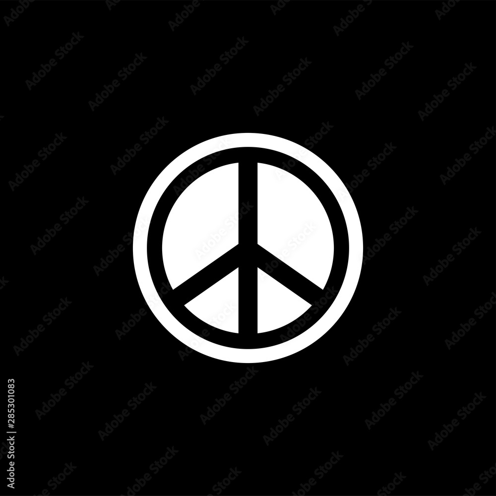 Black And White Peace Symbol Backgrounds