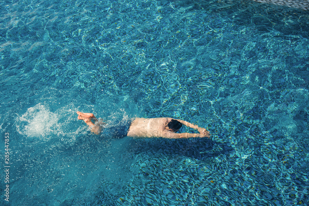 Young people in the Swimming Pool. Summer Vacation relax. - Image Stock ...
