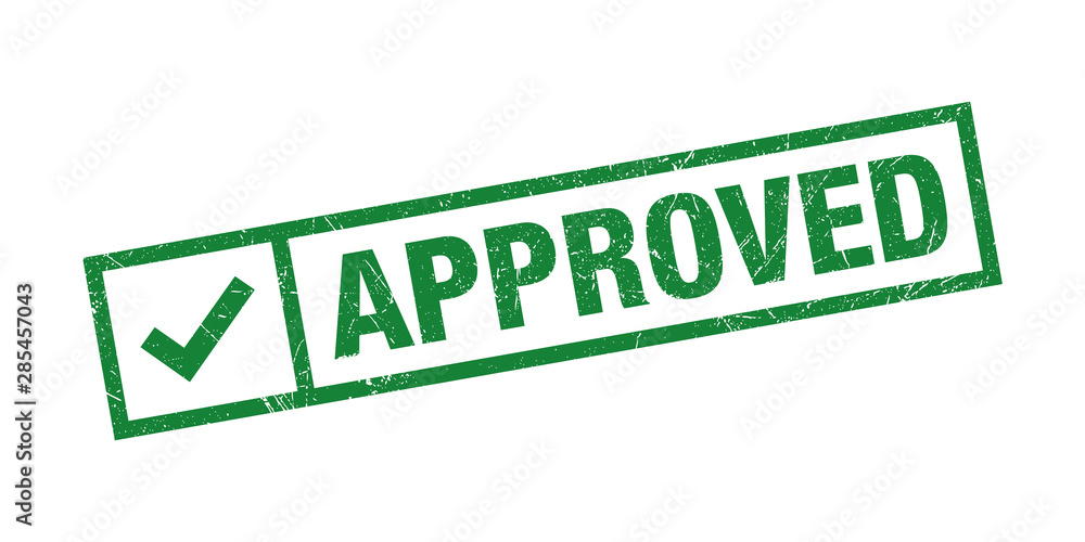 Approved Stamp Seal Red Grunge Symbol Vector Stock Vector | Adobe Stock