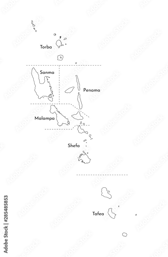 Vector isolated illustration of simplified administrative map of ...