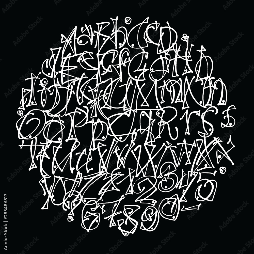 Graffiti Alphabet Lowercase And Uppercase
