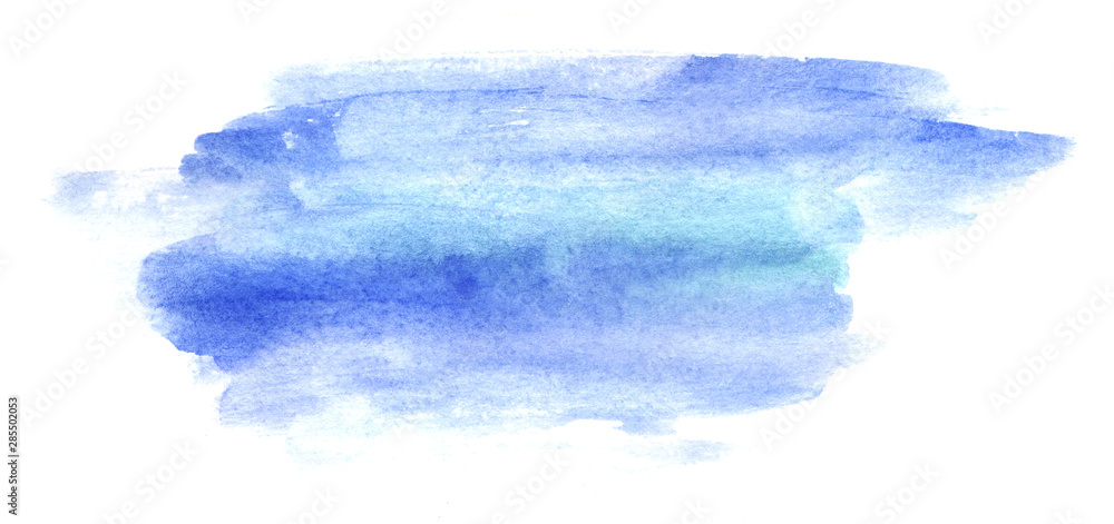 Abstract watercolor background. Hand drawn brush stroke layers of sky ...