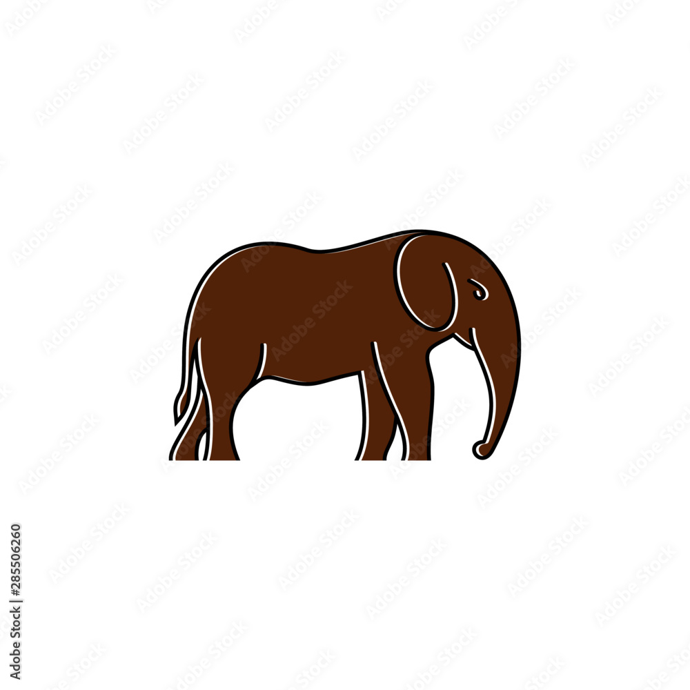 logo design with elephant shape that can be used for symbols Stock ...