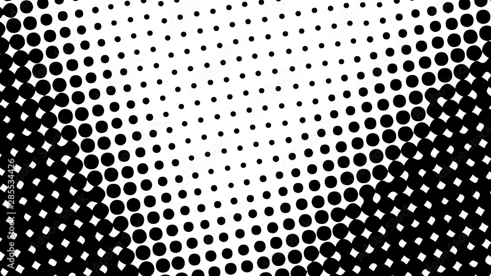 Black Comic Book Dots