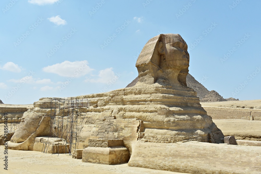 The Great Sphinx of Giza, is a mythical creature with the head of a ...