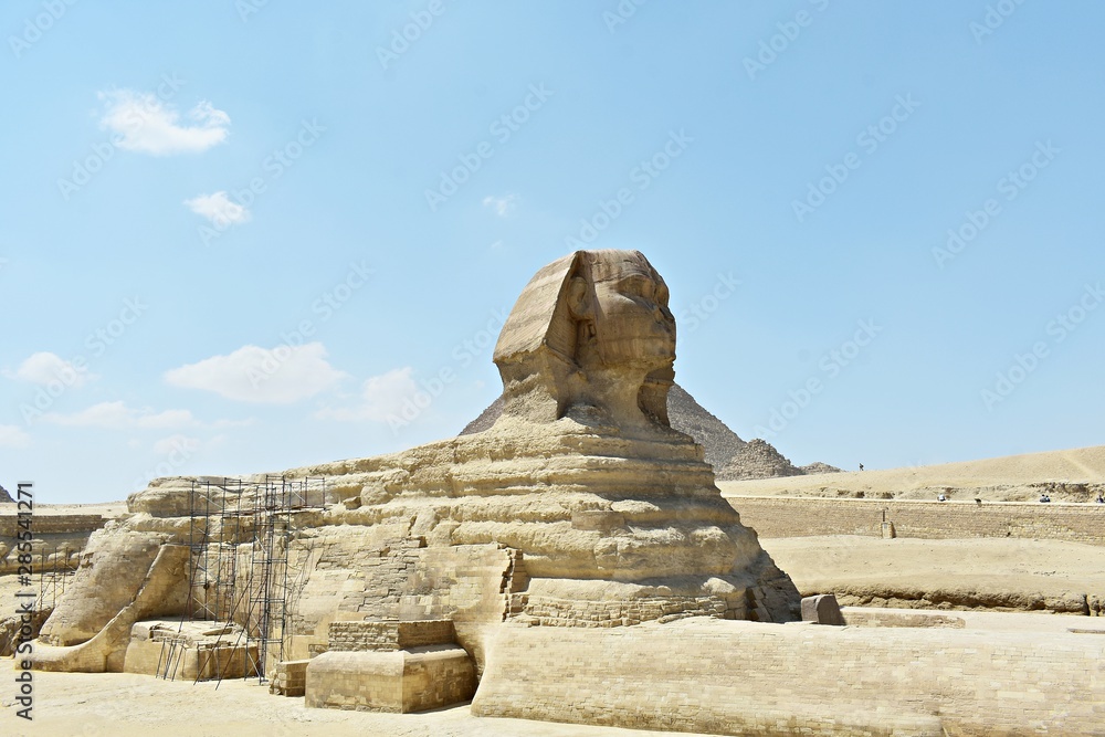 The Great Sphinx of Giza, is a mythical creature with the head of a ...