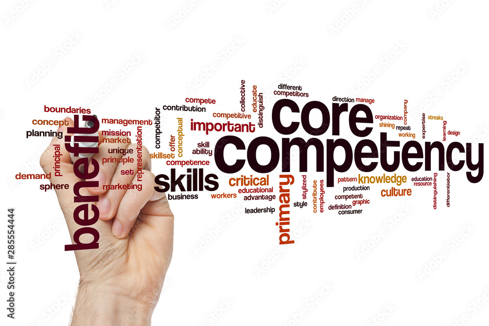 Core competency word cloud Stock Photo | Adobe Stock