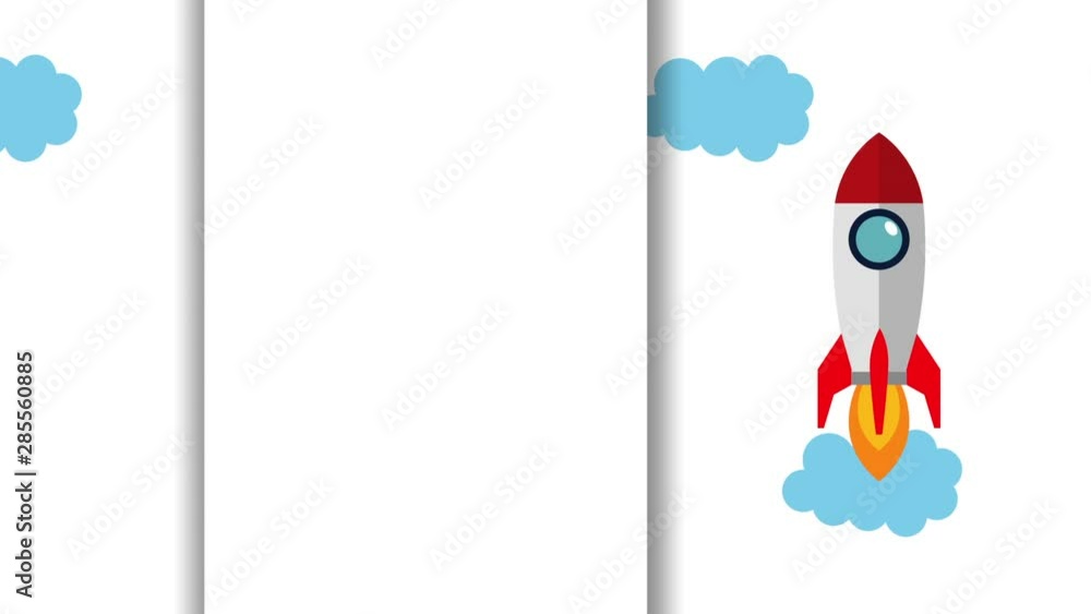 rocket launcher start up animation Stock Video | Adobe Stock
