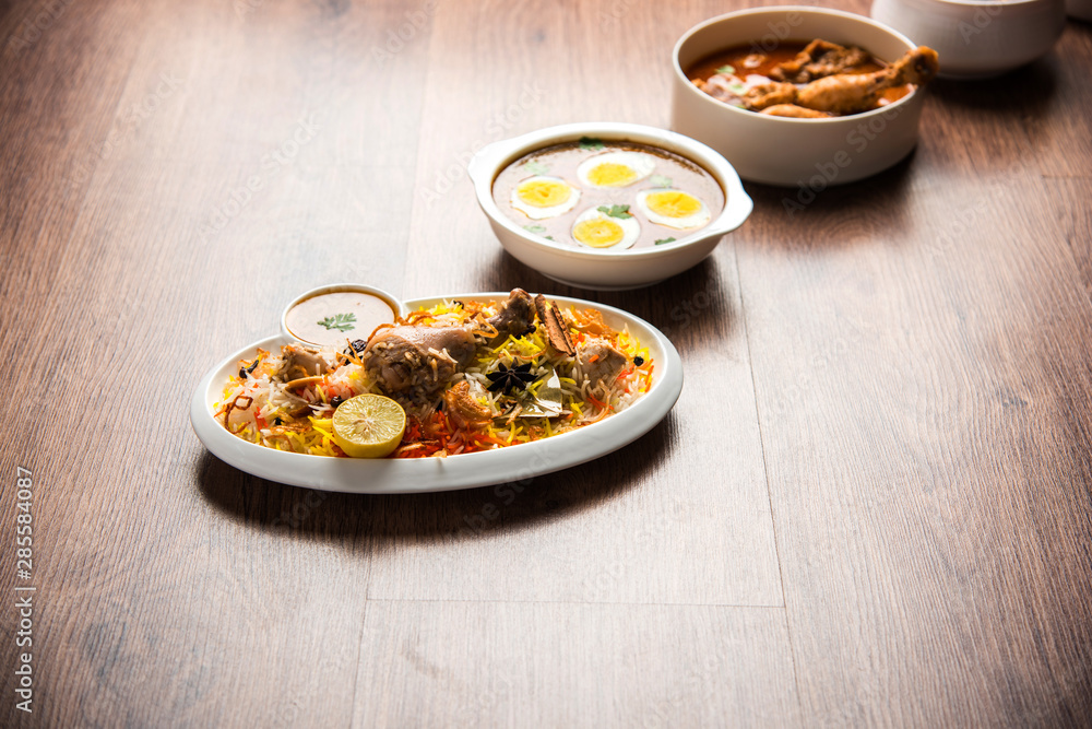 Assorted Indian Non Vegetarian food recipe served in a group. Includes ...