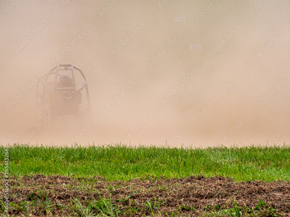 Lawn Mower Race with Tuned engines which cut the grass with their ...