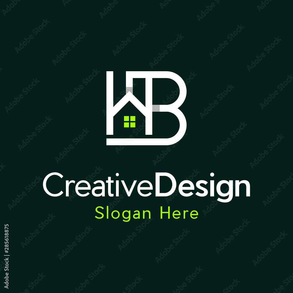 letter b home logo design vector image , b home logo, letter B house ...