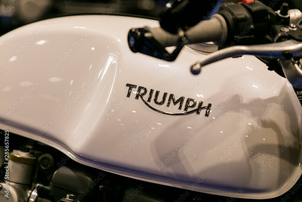LONDON, UK - MAY 18th 2018: Triumph bikes at the confused.com London ...