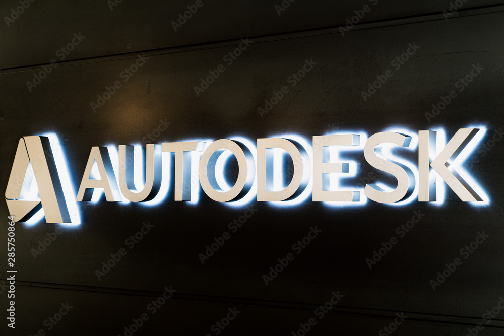 August 21, 2019 San Francisco / CA / USA - Autodesk logo displayed at ...