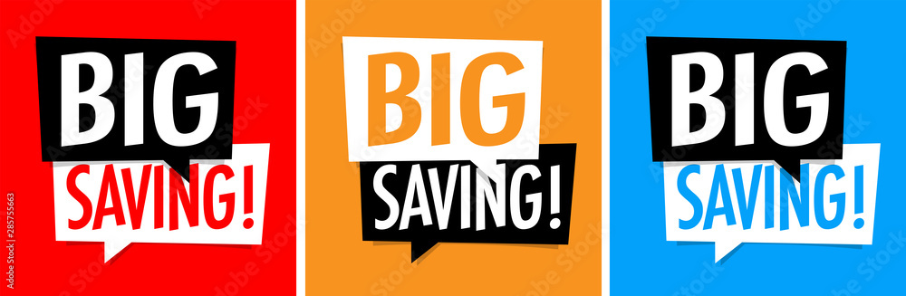 Big saving Stock Vector | Adobe Stock