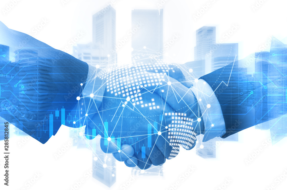 Partner. investor business man handshake with partner for successful ...