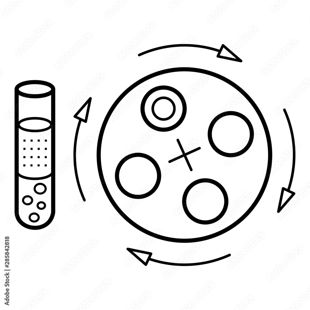 blood plasma icon in out style Stock Vector | Adobe Stock