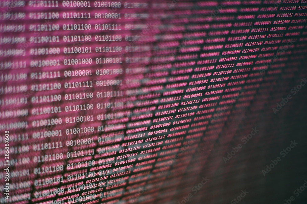 Binary code background , texture with mathematic symbols. Numeral ...