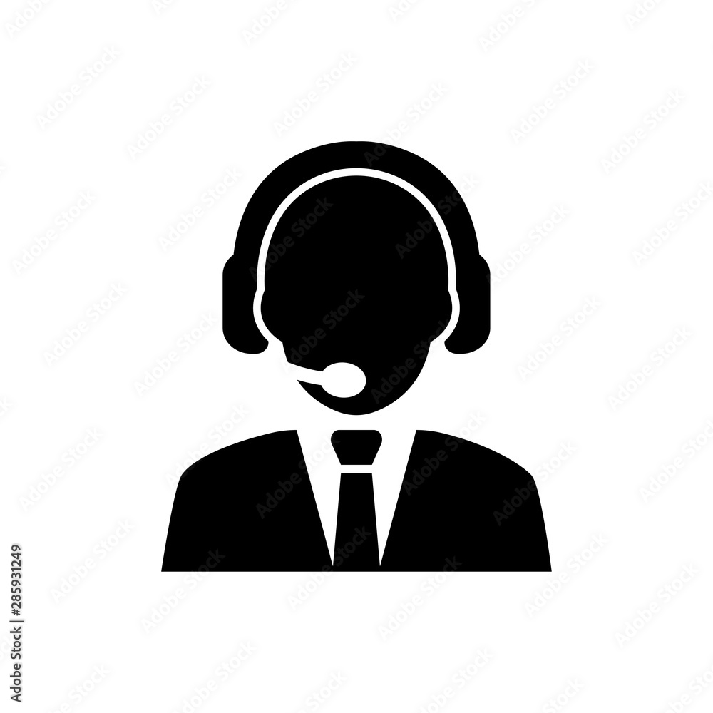 Customer service icon vector. customer service vector graphic ...
