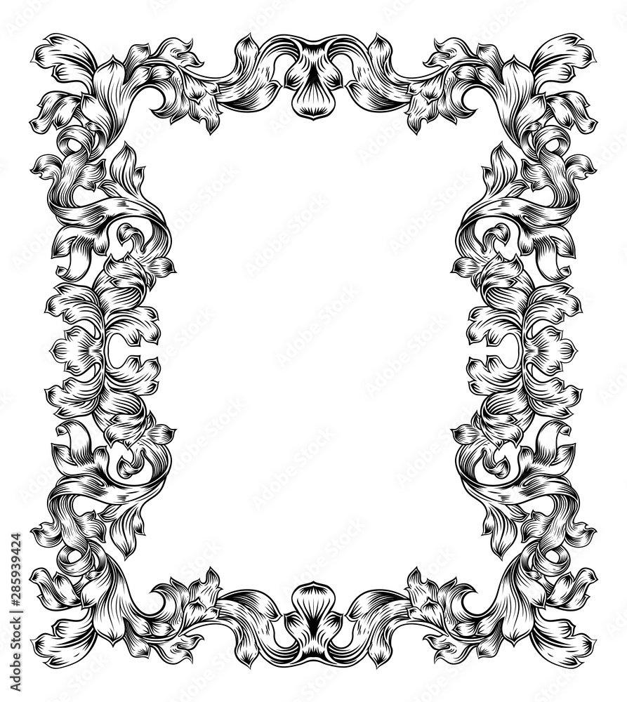 Baroque Border Pattern