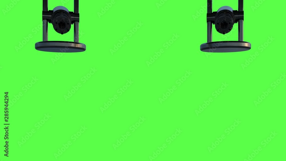 3d animation of Appearing of auto turret (gatling machine gun) and ...