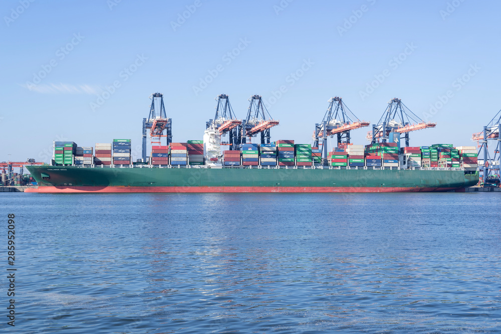 MAASVLAKTE, THE NETHERLANDS - JULY 5, 2019: THALLASA DOXA moored at the ...