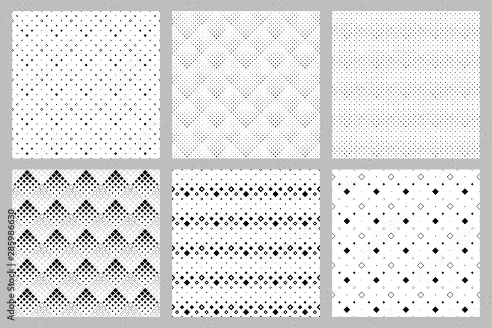 Seamless diagonal square pattern background collection - abstract ...