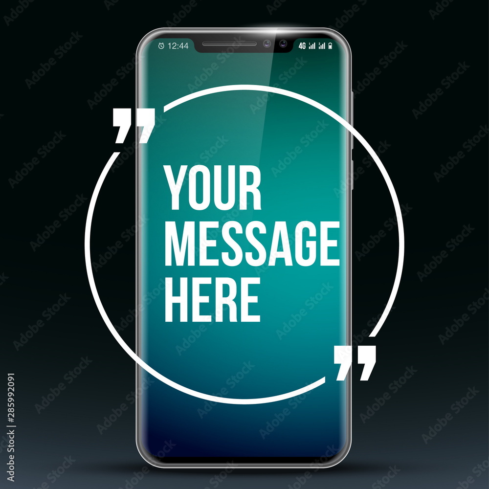 New Model vector Mobile Phone with Innovative quotation template Stock ...