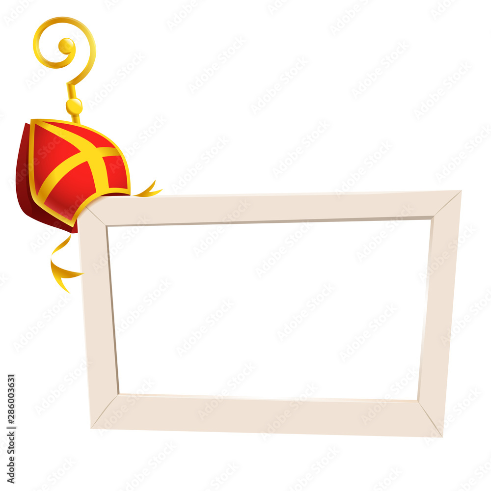 Social media photo frame with Saint Nicholas or Sinterklaas theme ...